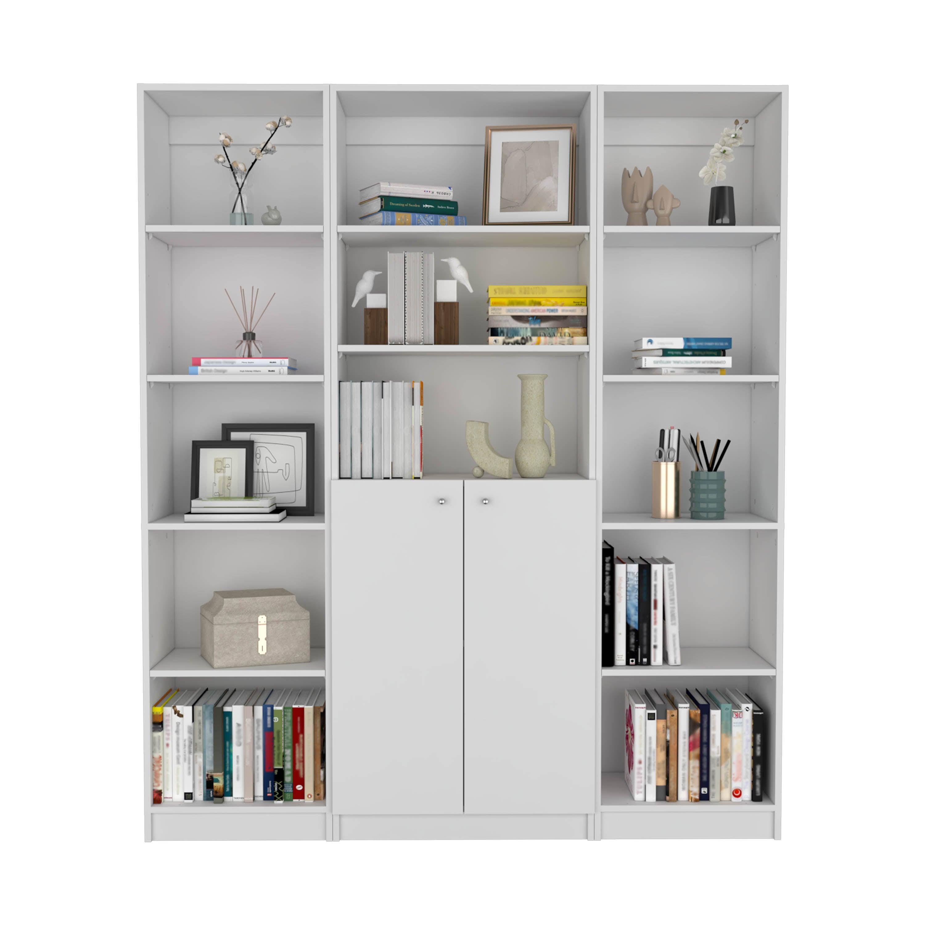 Combo de Bibliotecas Home, Blanco Incluye Tres Bibliotecas – EBANI