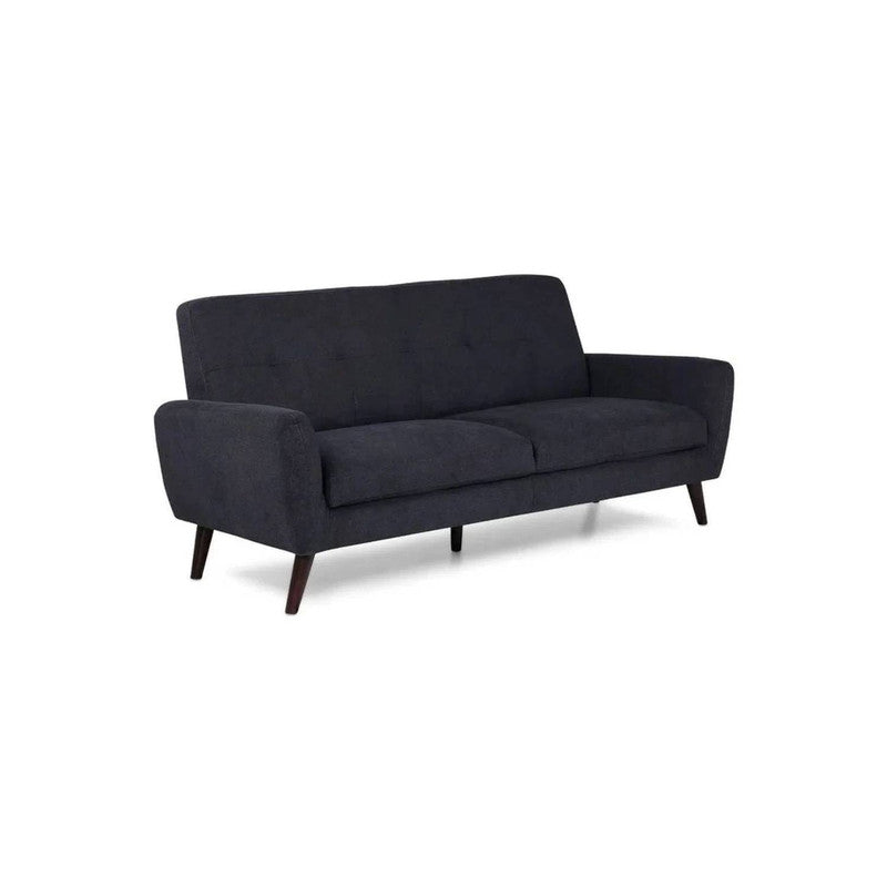 Sofá Barbara 3 puestos Gris terciopelo 190x80x80 – EBANI