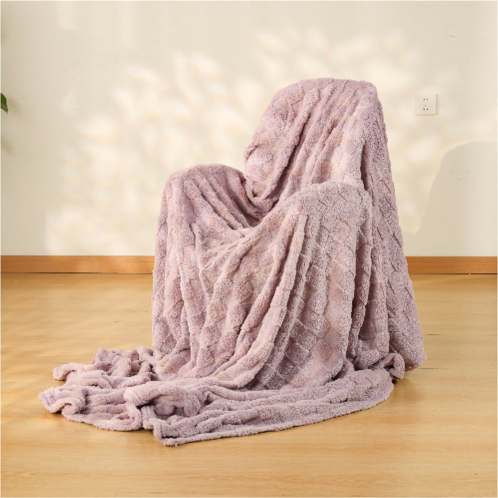 Cobija Ártica Comfort 180 cm x 200 cm Morado – EBANI