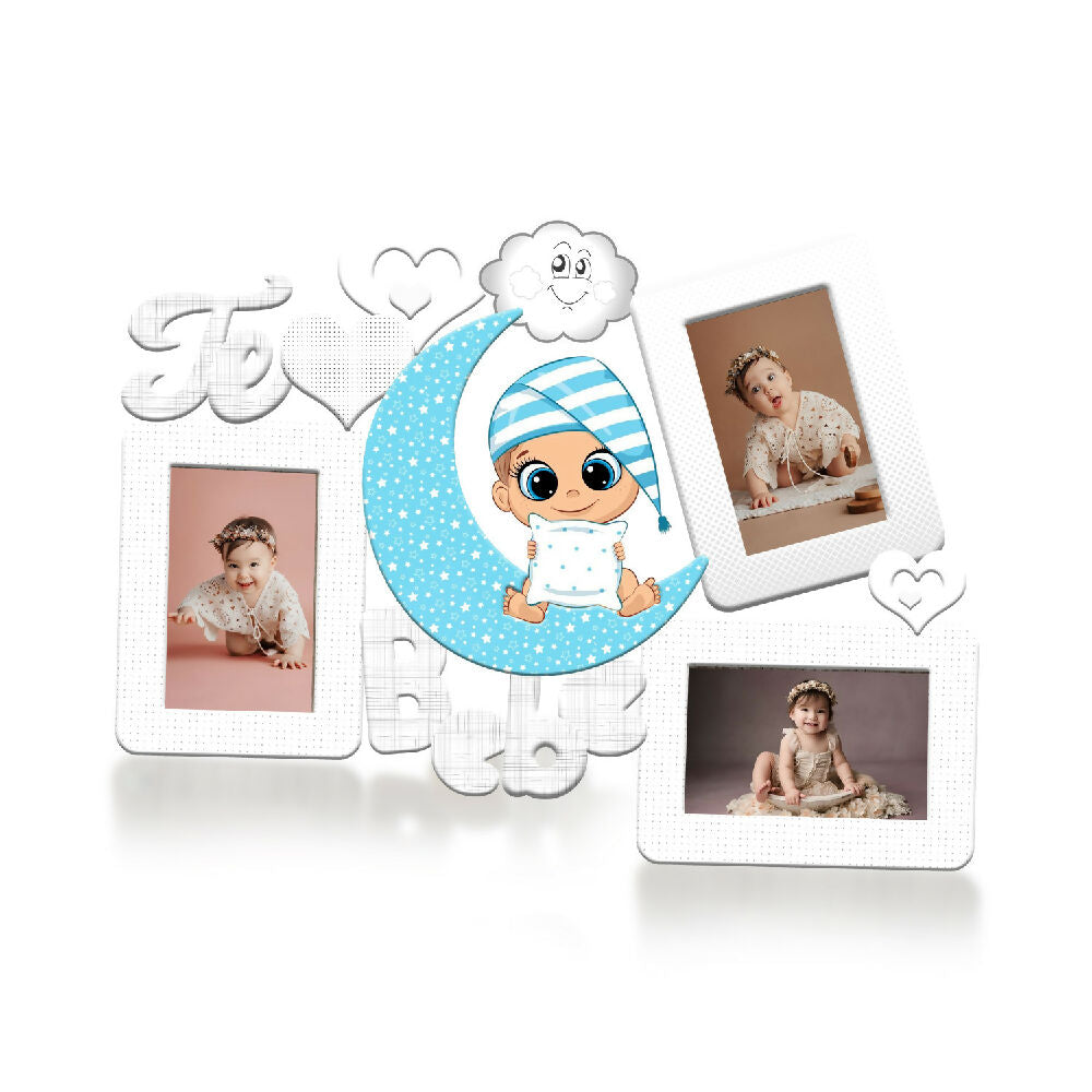 Ttriptico Te Amo Bebé-A1 (48cm x 36cm) Color Blanco y Azul – EBANI