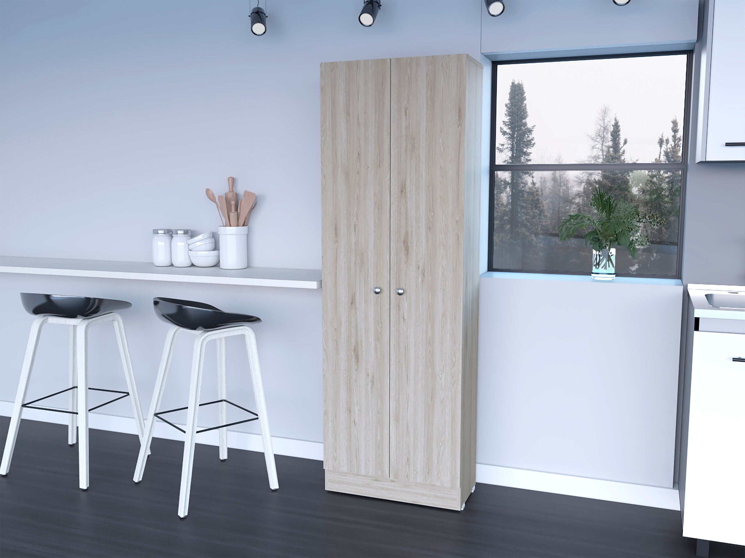 Mueble Alacena Multiusos Ceniza Blanco – EBANI