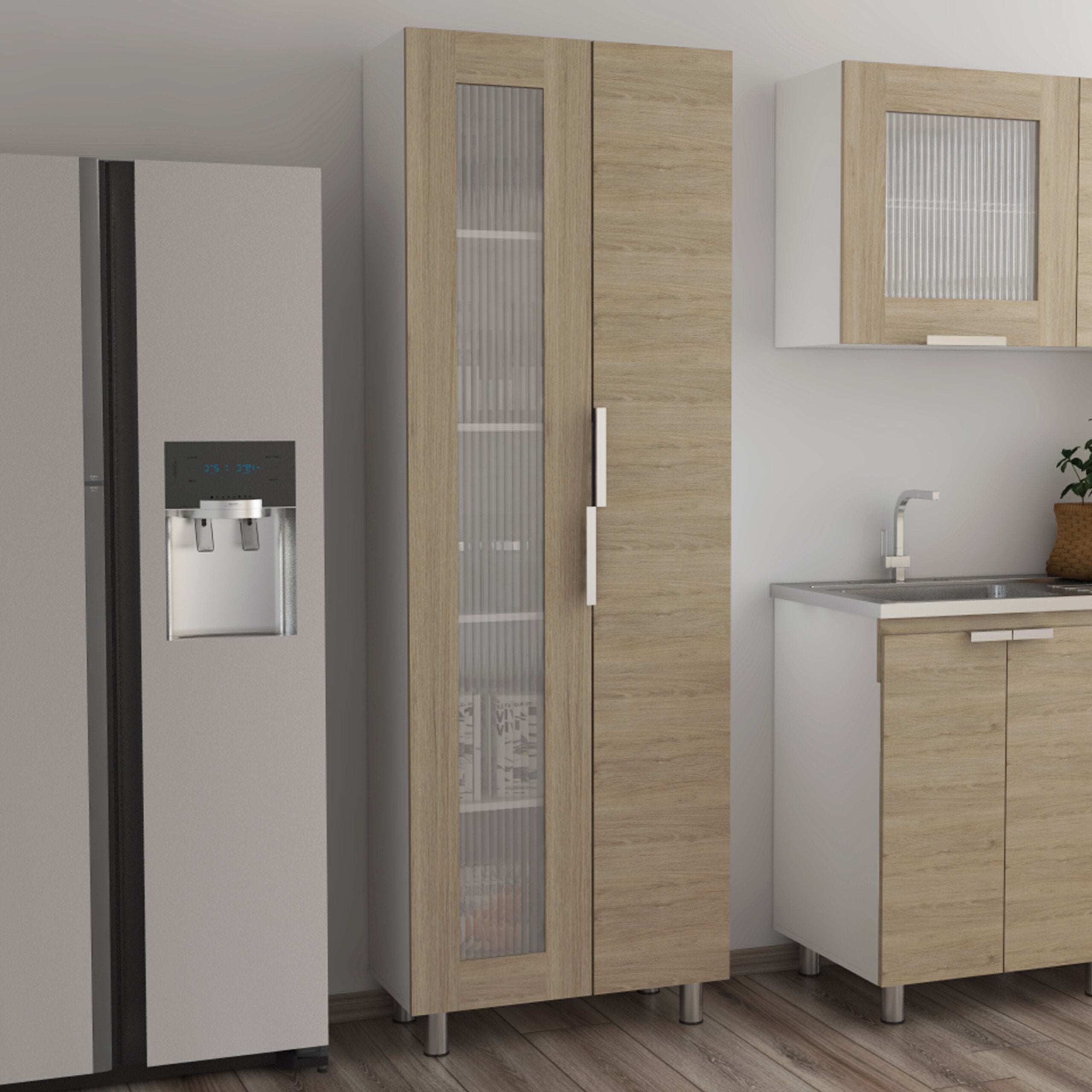Mueble Alacena Fendi Blanco + Rovere – EBANI
