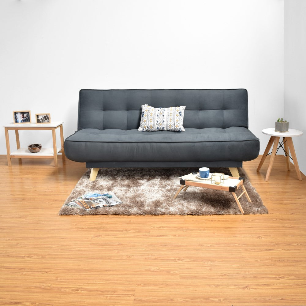 Sofá Cama Gales en Tela Gris – EBANI