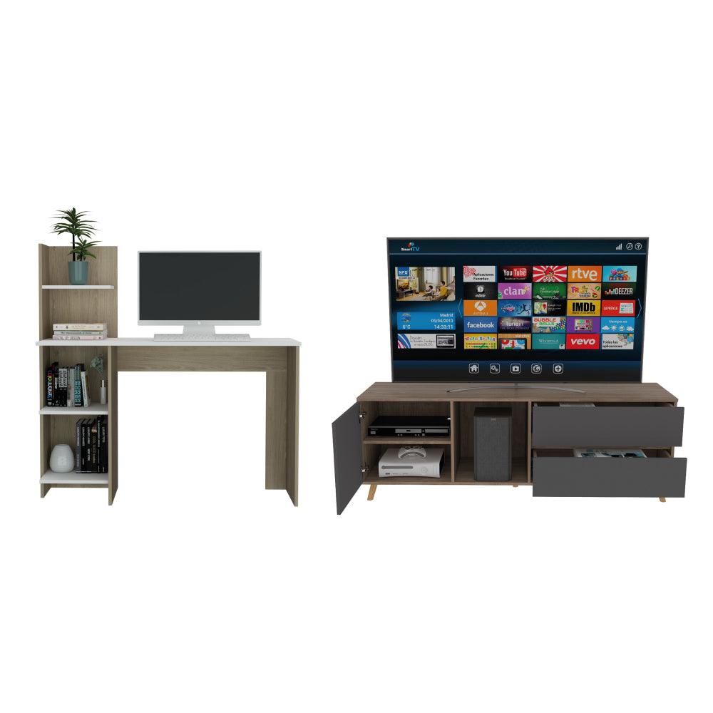 Combo Multifuncional Elixir, Incluye Mesa para Tv y Escritorio – EBANI