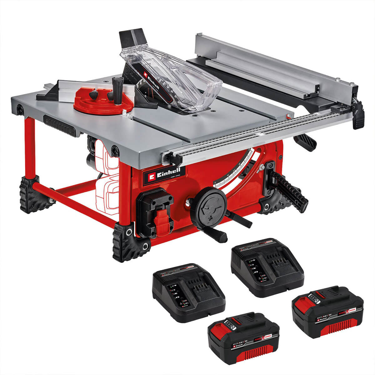 Sierra de Mesa 10" Inalámbrica 36 V 3800 Rpm Incluye 2 Baterías 4.0 Ah ...