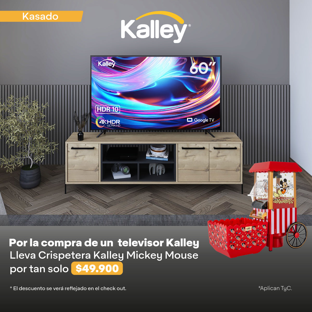 Televisor Kalley 55 Pulgadas, Color Negro, 55G305 4K Uhd Max Led Smart ...