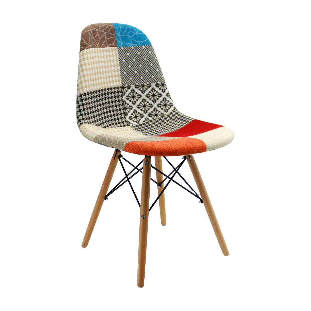 Silla Eames Patchwork Patas en Madera – EBANI